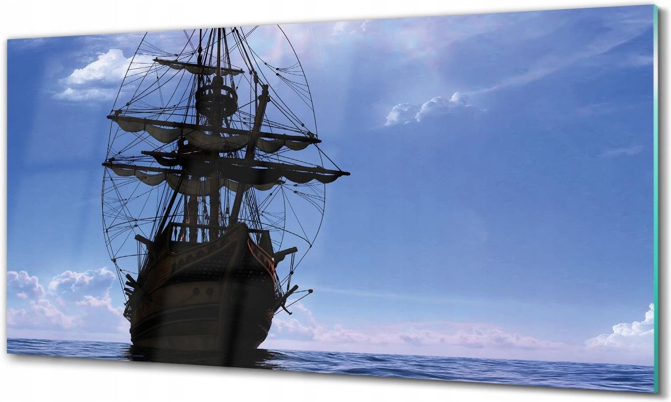 Obraz Szklany Na Ścianę Statek Morze Niebo 100X50 - Opinie i atrakcyjne ...