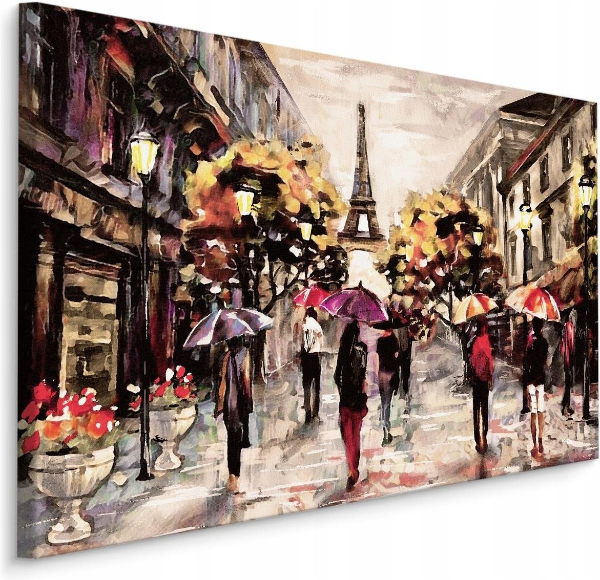 Muralo Obraz Canvas Ludzie Kolorowe Parasole Paryż 100X70 - Opinie i ...