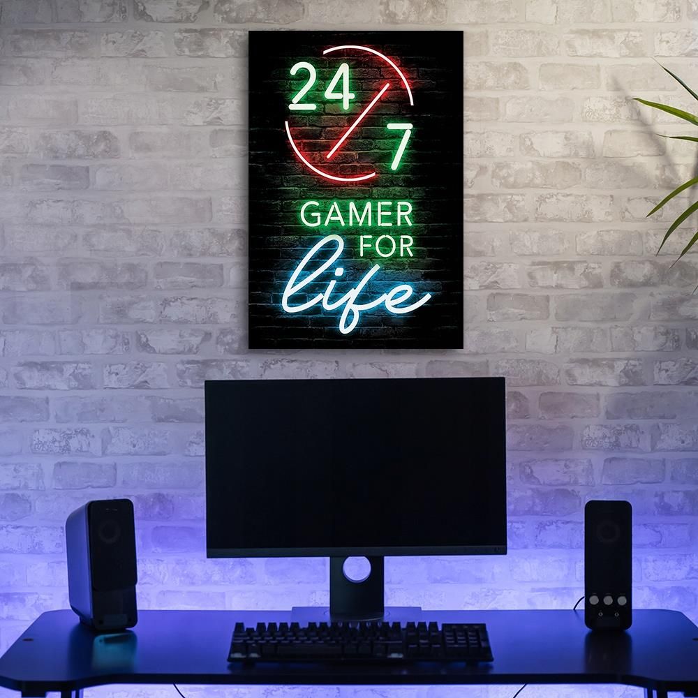 Feeby Obraz Dla Gracza Napis Gamer For Life 40X60 - Opinie i atrakcyjne ...