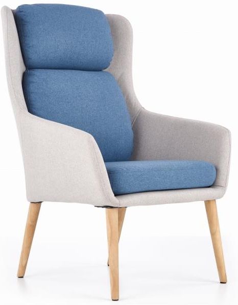 Hl Fotel Wypoczynkowy Szary Niebieski Hlpu - Opinie i atrakcyjne ceny ...