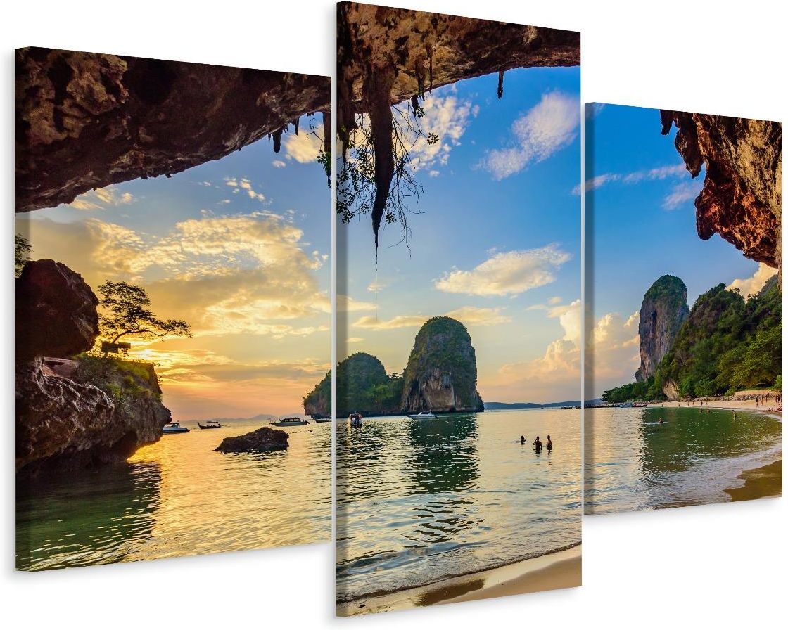 Muralo Obraz Tryptyk Plaża Morze Niebo Pejzaż 3D 120X80 - Opinie i atrakcyjne ceny na Ceneo.pl