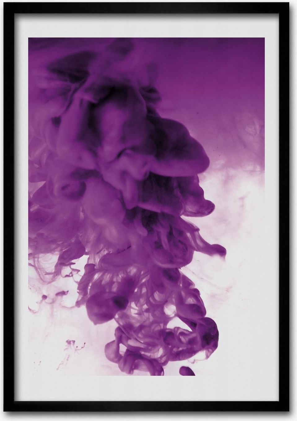 Obraz W Ramie Na Ścianę Fiolet Farba Woda 50X70 Cm - Opinie i ...