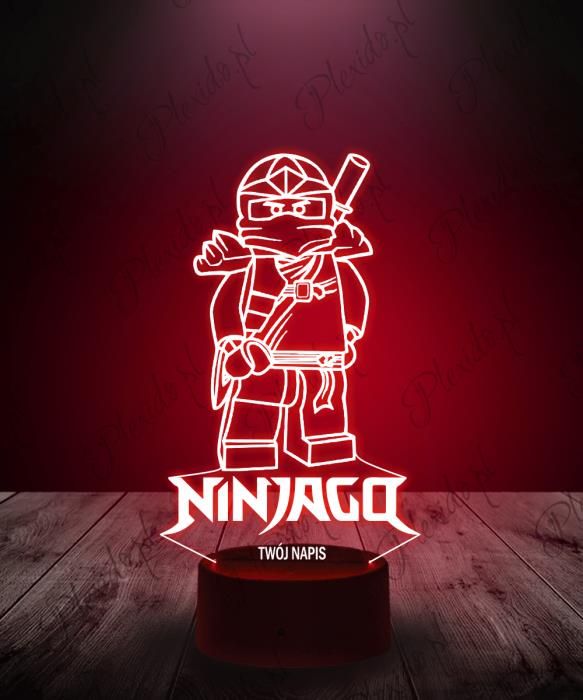 Lampka LED 3D Plexido Ninjago Napis - Opinie i atrakcyjne ceny na Ceneo.pl
