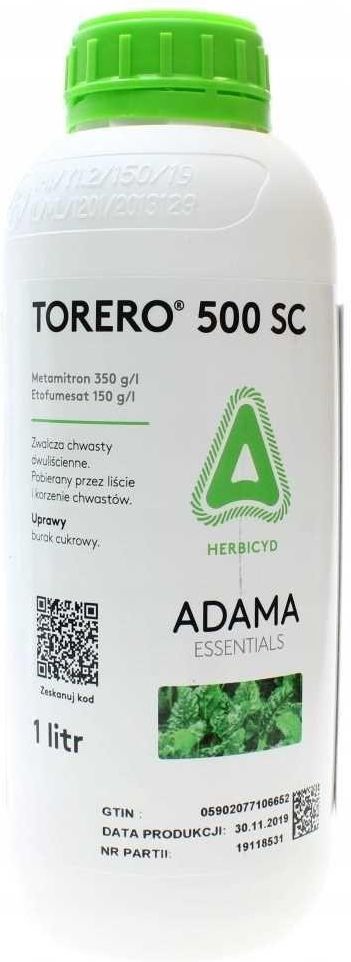 Torero 500 Sc 1L Metamitron Etofumesat - Ceny i opinie - Ceneo.pl