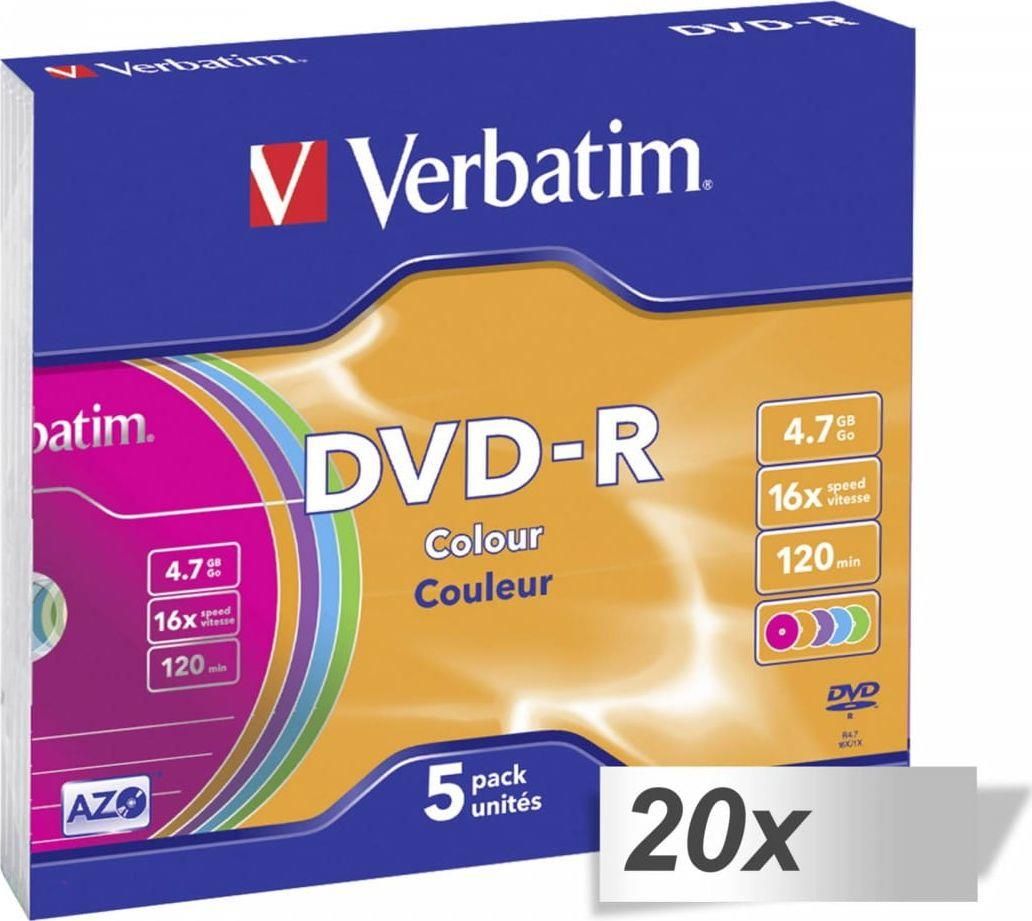 Nośnik danych Verbatim DVD-R 4.7 GB 16x 100 sztuk - Opinie i ceny na ...