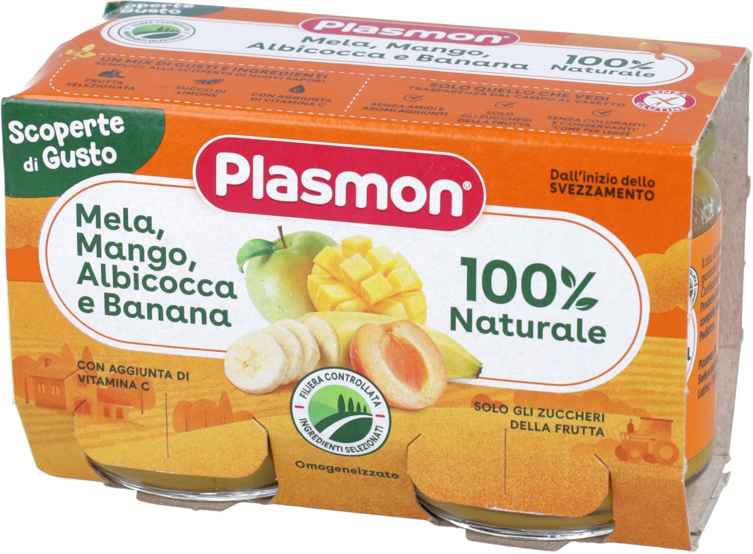 Plasmon - Deserek mango morela, banan po 6. miesiącu życia, 2x104g ...