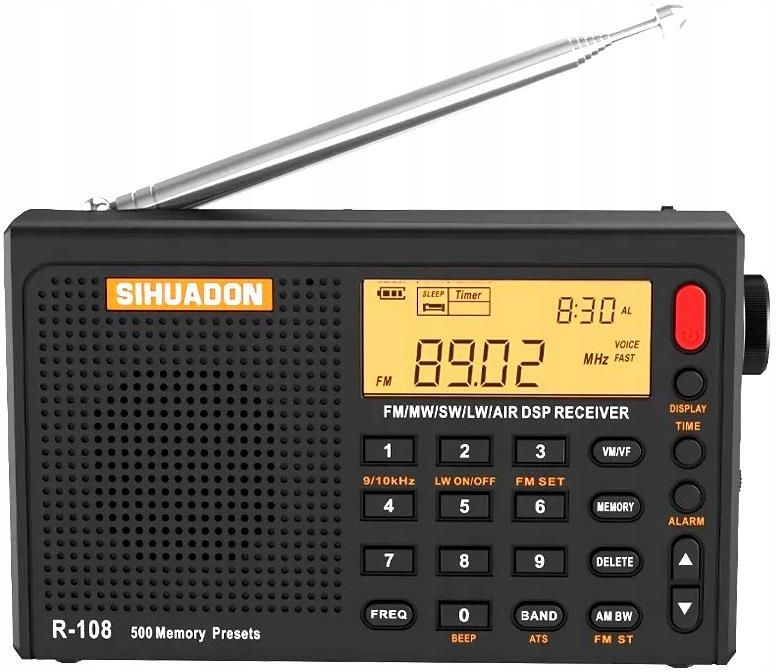Sihuadon R108 odbiornik globalny Lw Mw Sw airband - Opinie i ceny na ...