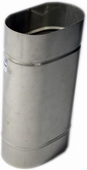 System kominkowy Cermas Rura Kwaso-Żaroodporna Owalna 0,33m 0,8mm Fi ...