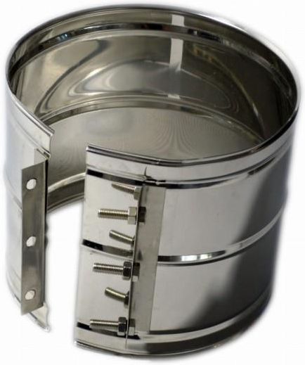 System kominkowy Cermas Wzmocniona Obejma Do Komina Izolowanego Dwuściennego 130/200 Gr.0,5/0,5 ...