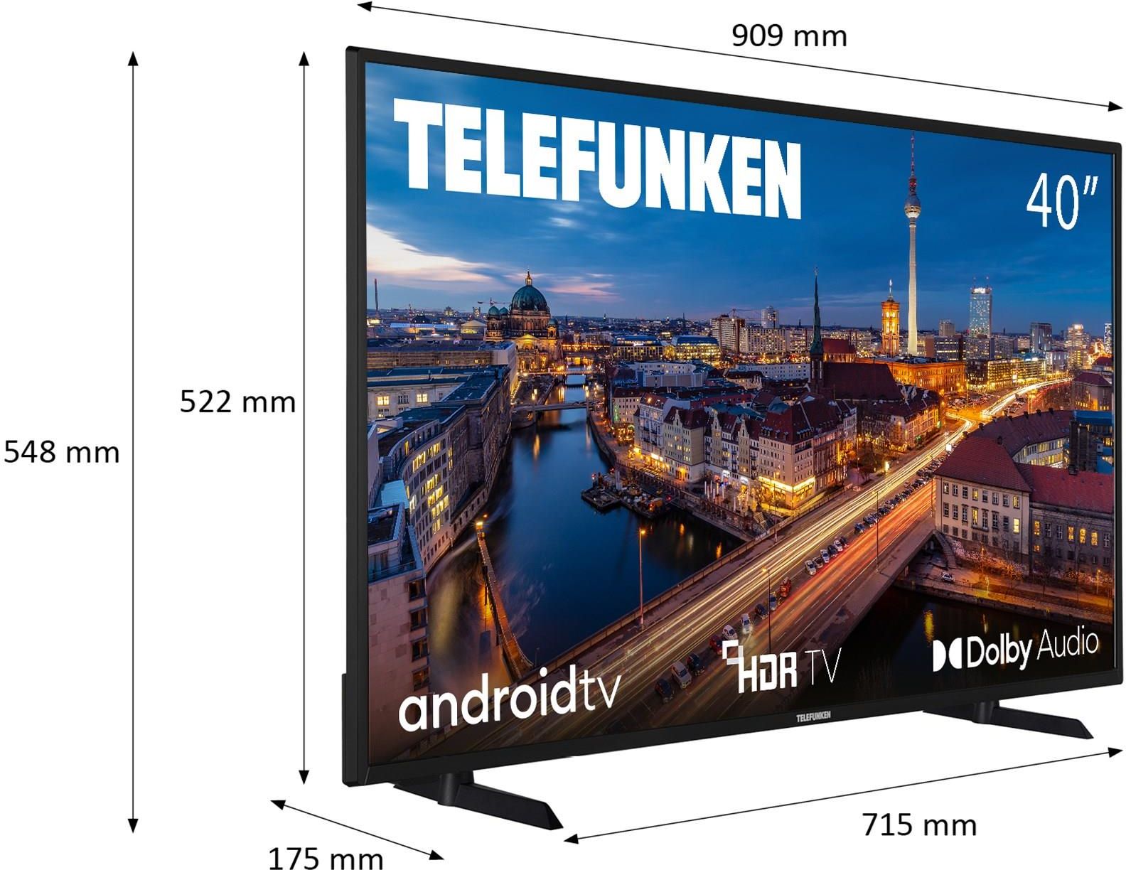 Telewizor LED Telefunken 40FG8451 40 cali Full HD 40 cali - Opinie i ...