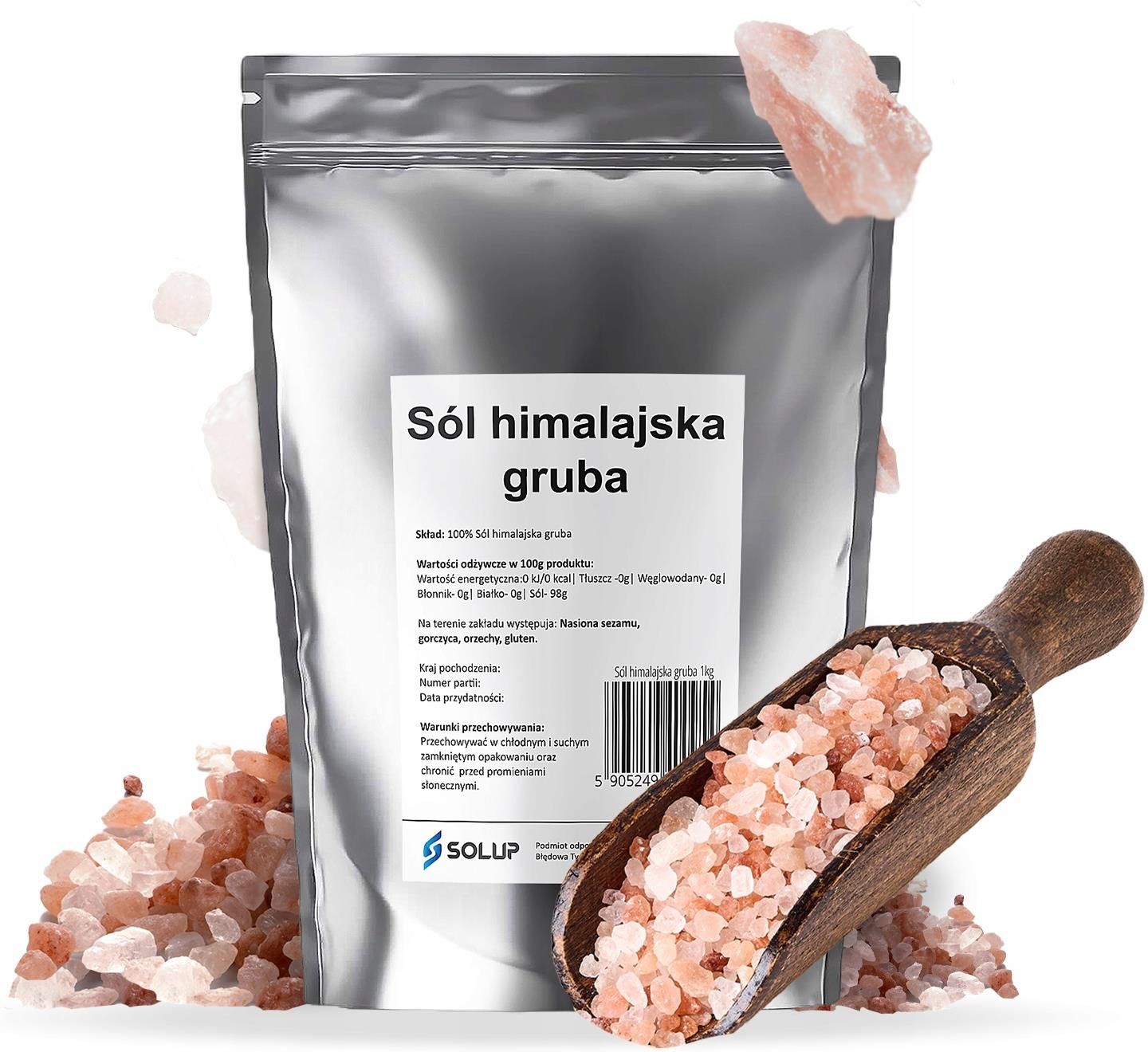 Solup Sól Himalajska Gruba Różowa Naturalna 3kg - Ceny i opinie - Ceneo.pl