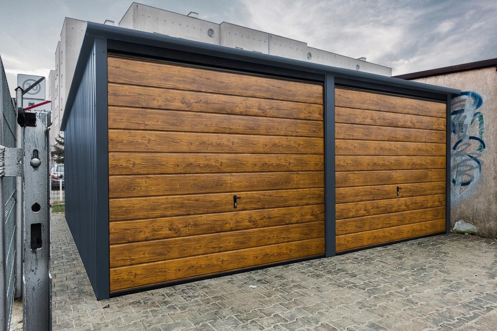 Transtal Garaż Blaszany 8X6M Wiata Zadaszenie Garaże 8X6 - Opinie i ...