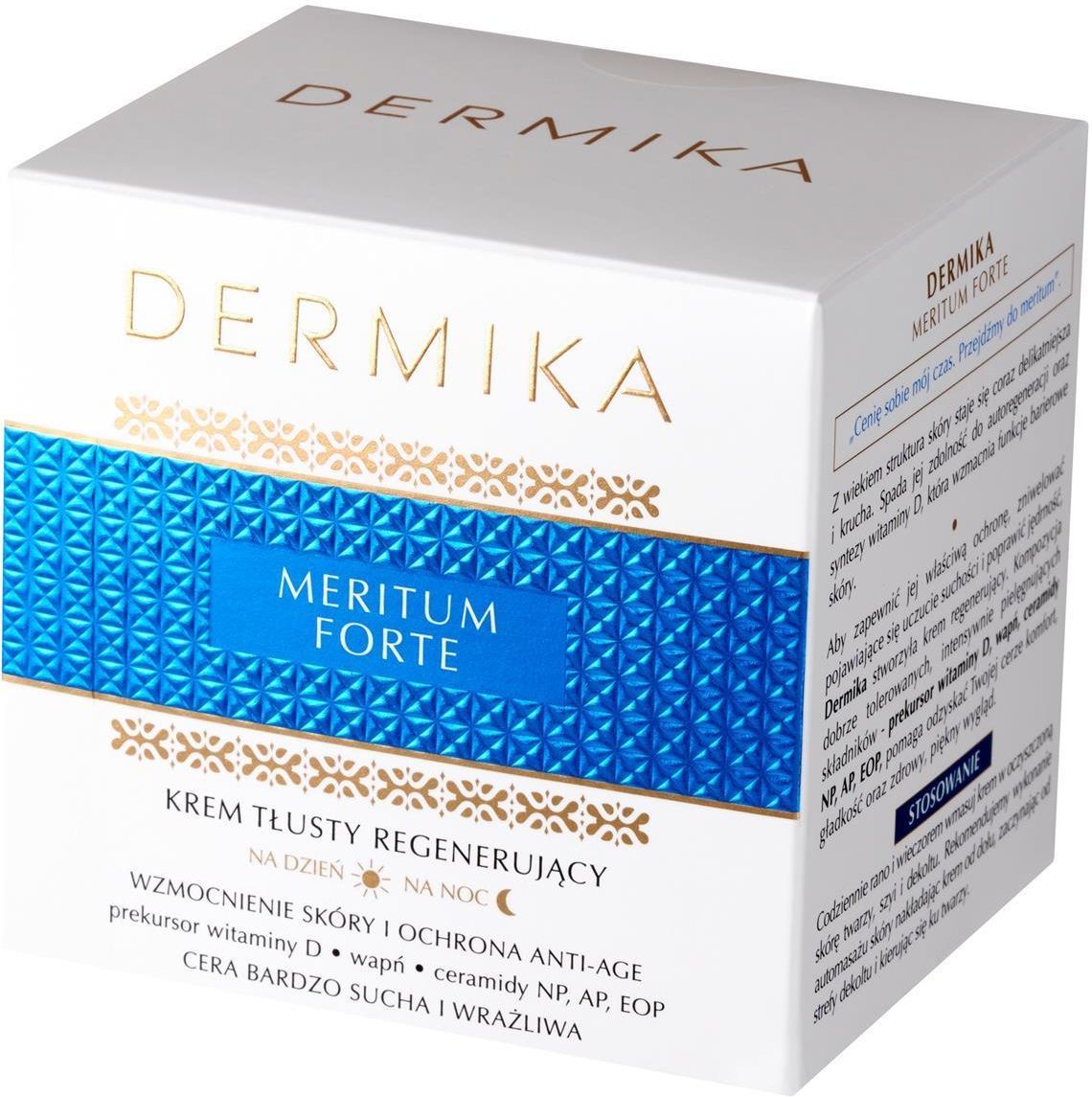 Dermika Meritum Forte Krem Tłusty Regenerujący Na Dzień I Noc 50ml ...