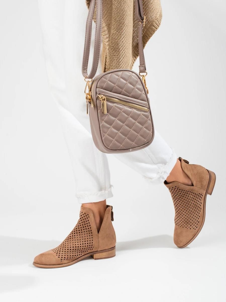 Damskie brązowe wiosenne botki ażurowe Potocki - Ceny i opinie - Ceneo.pl