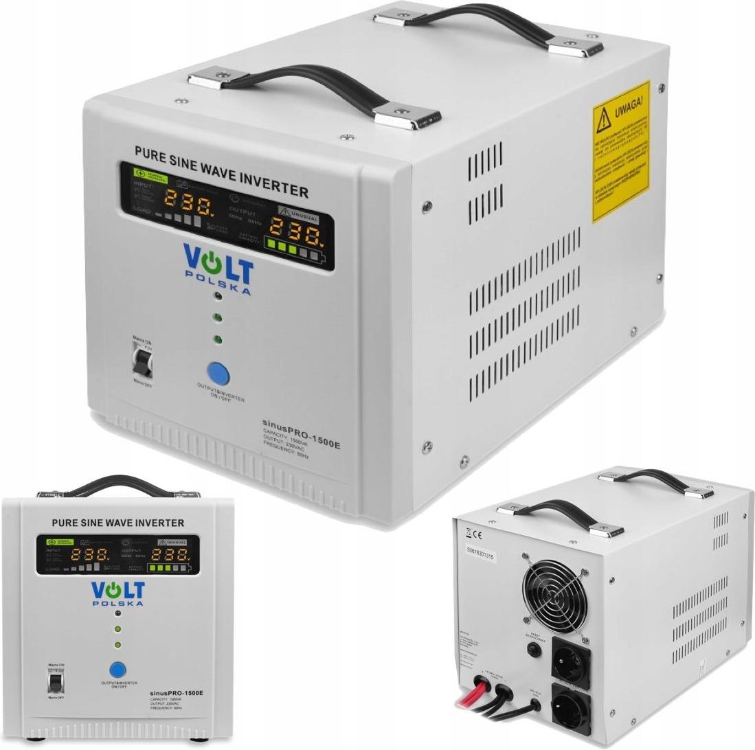 Przetwornica napięcia Volt Polska Zasilacz Awaryjny Ups Pieca 1500W Sinus Pro 1500E - Opinie i ...