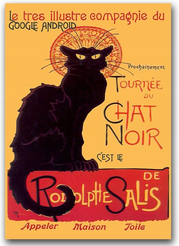Plakat Retro Rodolphe Salis Le Chat Noir A2 - Opinie i atrakcyjne ceny ...