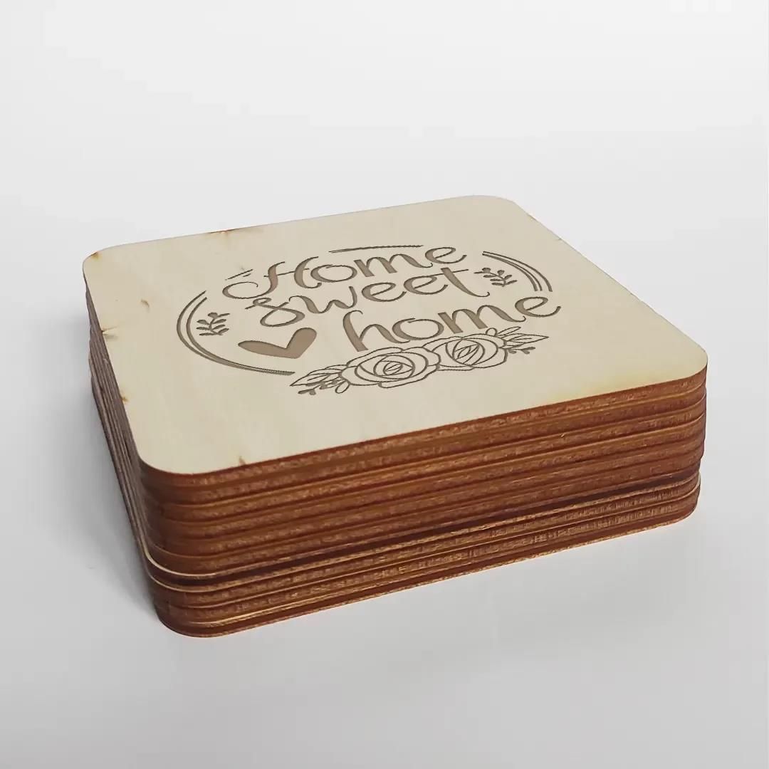 Garibald.Pl Home Sweet Komplet Podkładek Pod Kubek Z Grawerem - Opinie ...