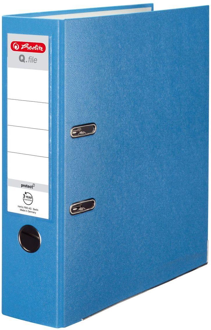 Herlitz Segregator Dźwigniowy Q. File Standard A4 Niebieski Jasny 80Mm ...