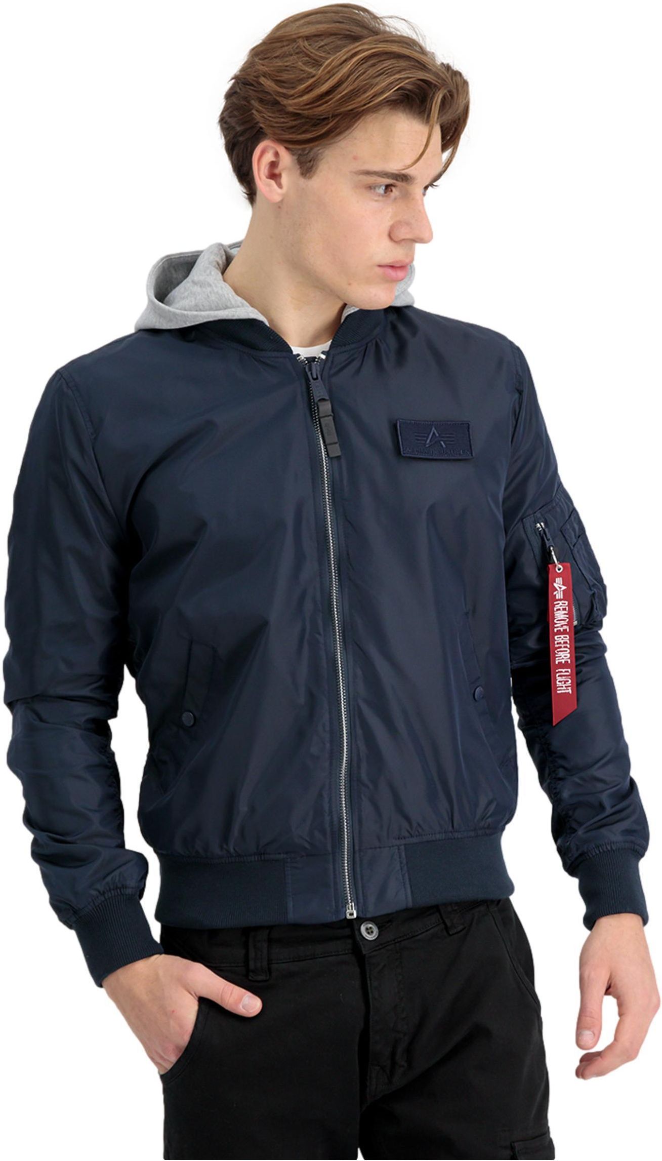 Alpha Industries Kurtka Przejściowa Ma 1 Tt Hood Bp Ref. Męska Granatowy - Ceny i opinie - Ceneo.pl