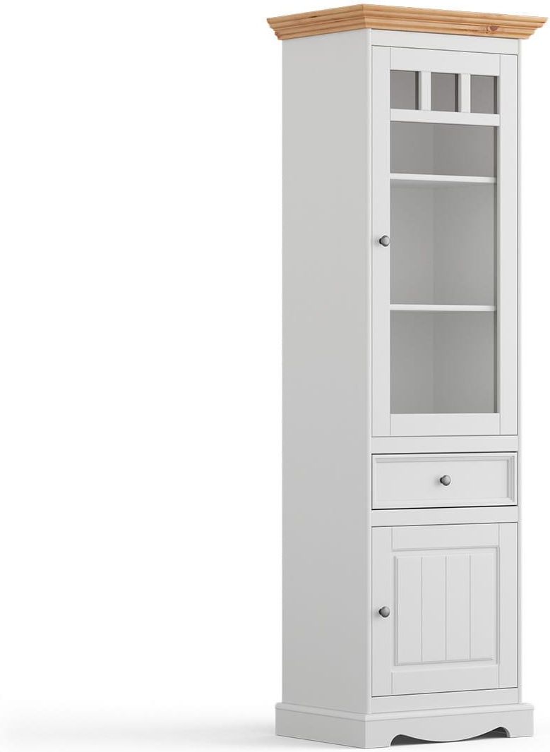 Homms Witryna Wąska Biała Naturalna Sosna Belluno Elegante 54333 ...