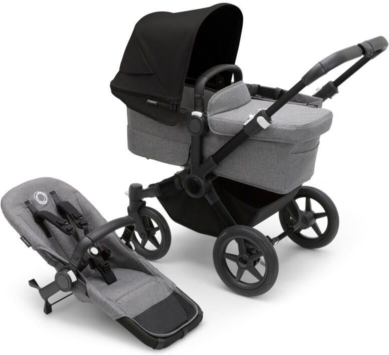 Wózek Bugaboo Donkey 5 Mono Black Midnight Black Grey Melange Głęboko ...