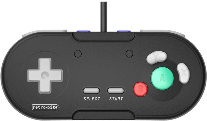 Gamepad Retro-Bit Legacy GC Wired Pad Black - Nintendo GAMECUBE ...
