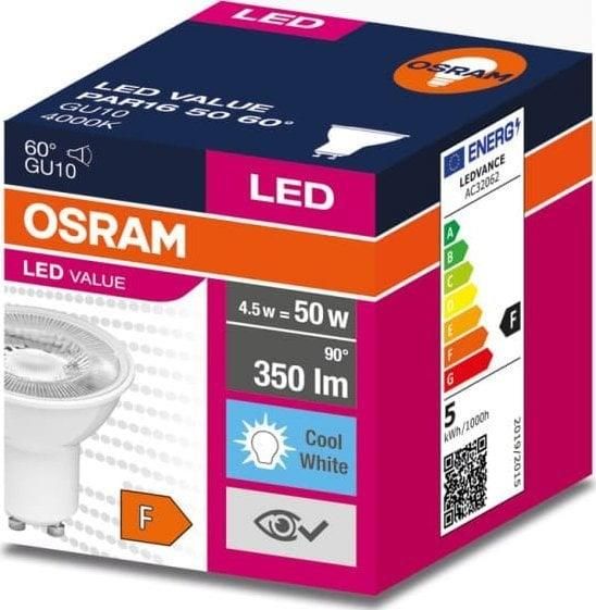 Ledvance Żarówka Led Gu10 Value Par16 50 60 4 5w 840 230v