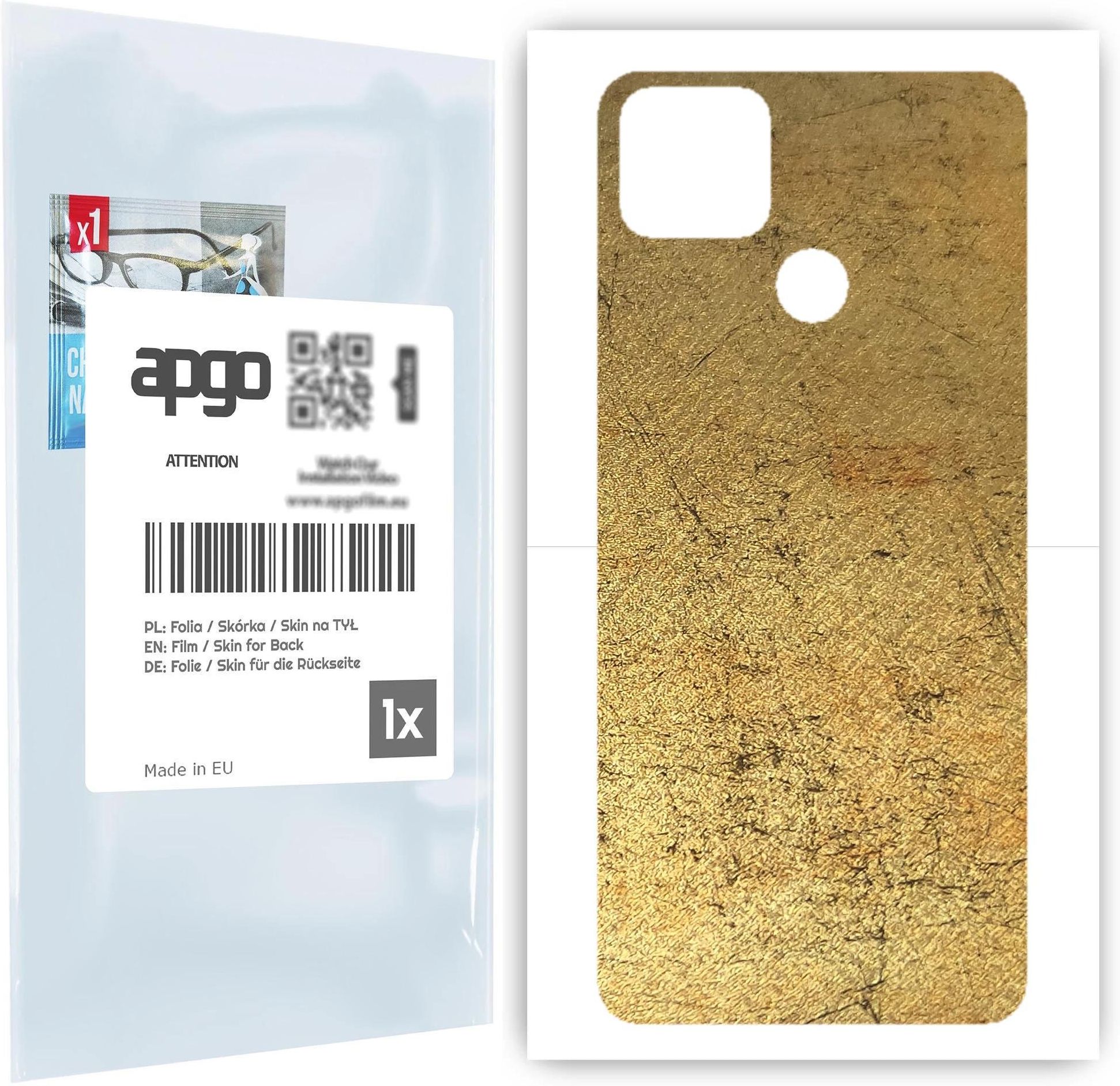 Apgo Folia Naklejka Skórka Na Tył Do Realme 7I Rmx2193 Antyczne Złoto ...