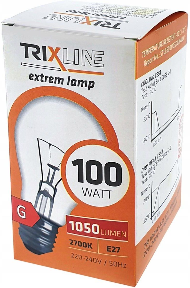 Trixline 10x Żarówka Tradycyjna Gls 230V E27 100W 1050lm Tr (121254 ...