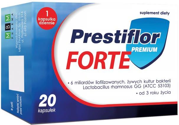 MBM PHARMA Prestiflor Premium FORTE 20 kaps - Opinie i ceny na Ceneo.pl