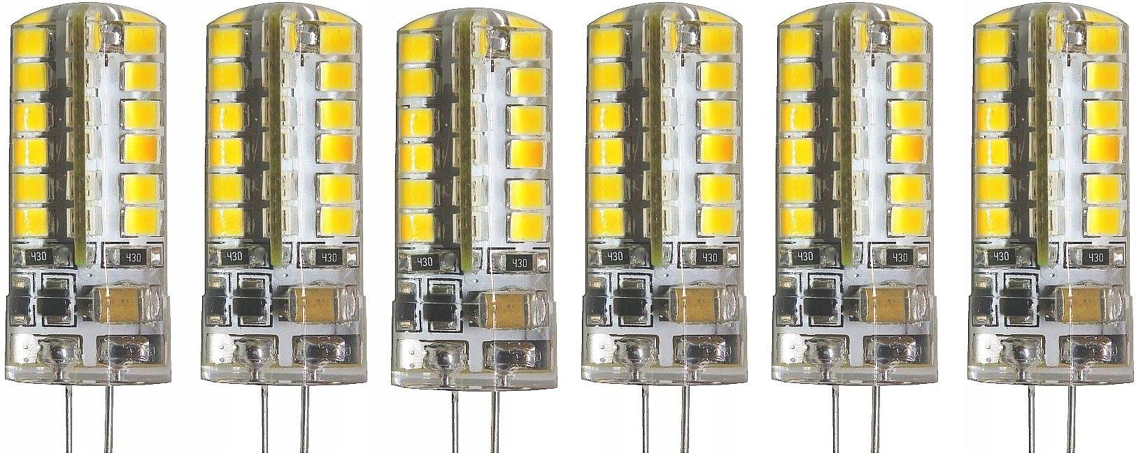 Żarówka Led G4 5W 230V silikon 48led Zestaw 6szt (LED230VG45W48LX6 ...