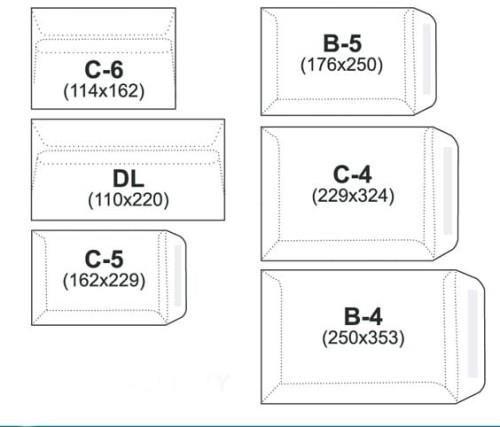 Micromedia Koperta C5 Sk Biała Nc Klejona Po Długim Boku Opakowanie ...
