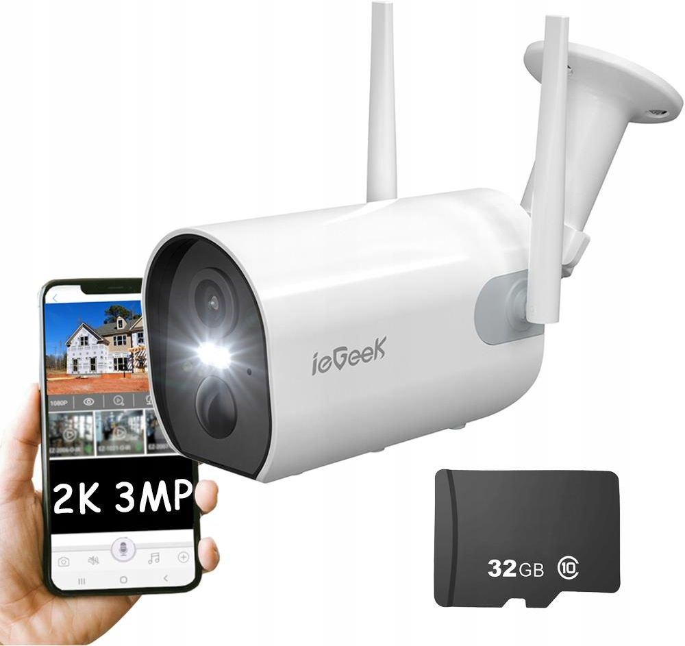Kamera IP Iegeek ZSGX2S1296PBIAŁY32GBSD - Opinie i ceny na Ceneo.pl