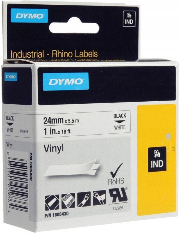 Taśma barwiąca Dymo Taśma Do Etykiet Do Drukarek 24Mm X 5 5M - Ceny i opinie - Ceneo.pl