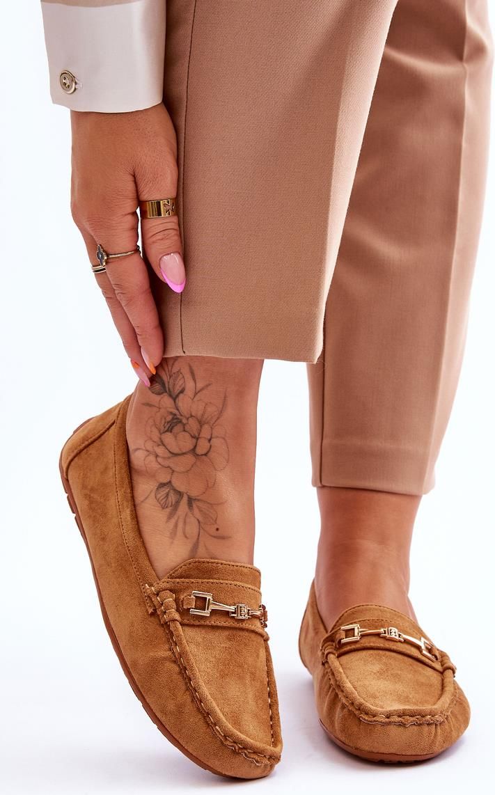 Zamszowe Mokasyny Z Ozdobą Brązowe Eleina rozmiar: 38 - Ceny i opinie ...