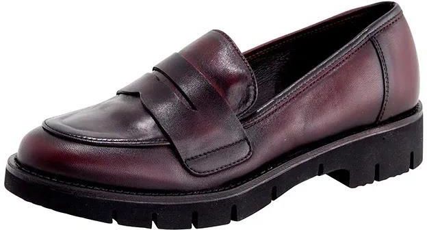 MUBB Skórzane loafersy w kolorze bordowym - Ceny i opinie - Ceneo.pl