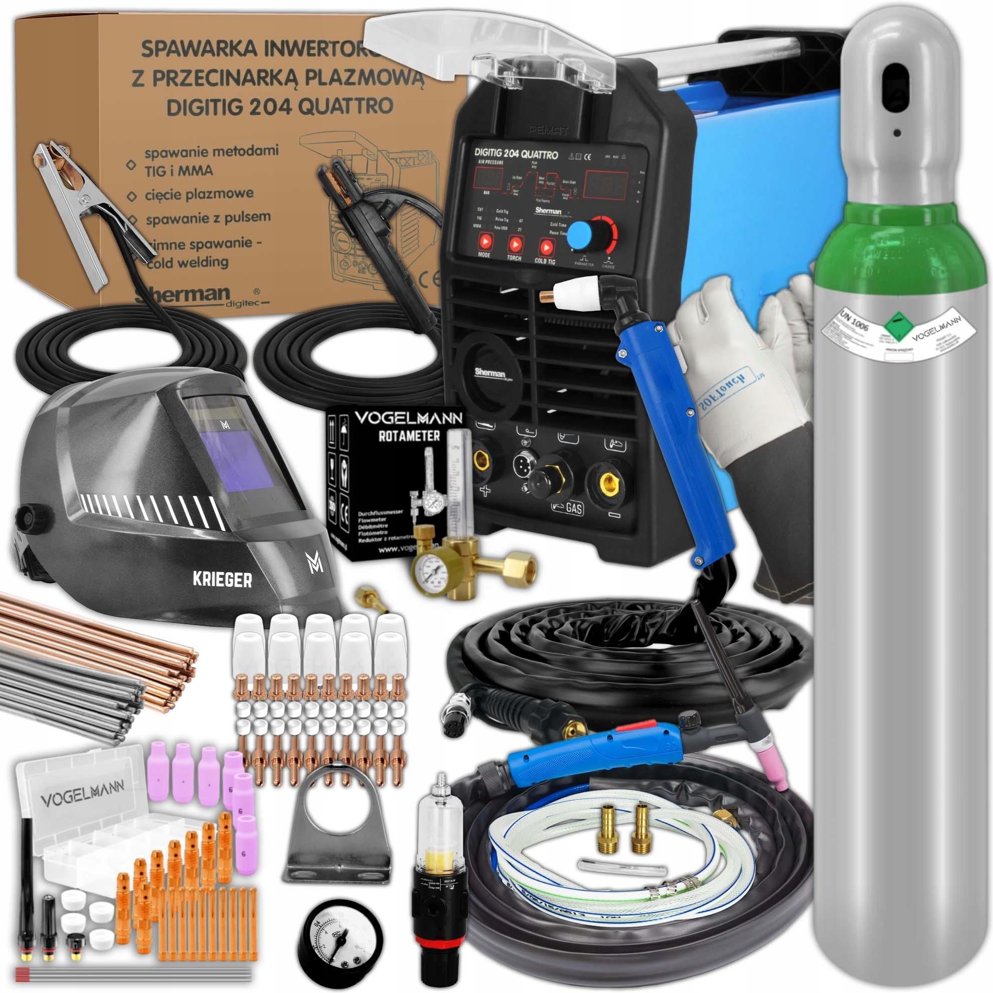 Spawarka Sherman Zestaw Spawarka 3W1 Mma Tig Plasma Digitig 204 SET87812713 - Opinie i ceny na ...