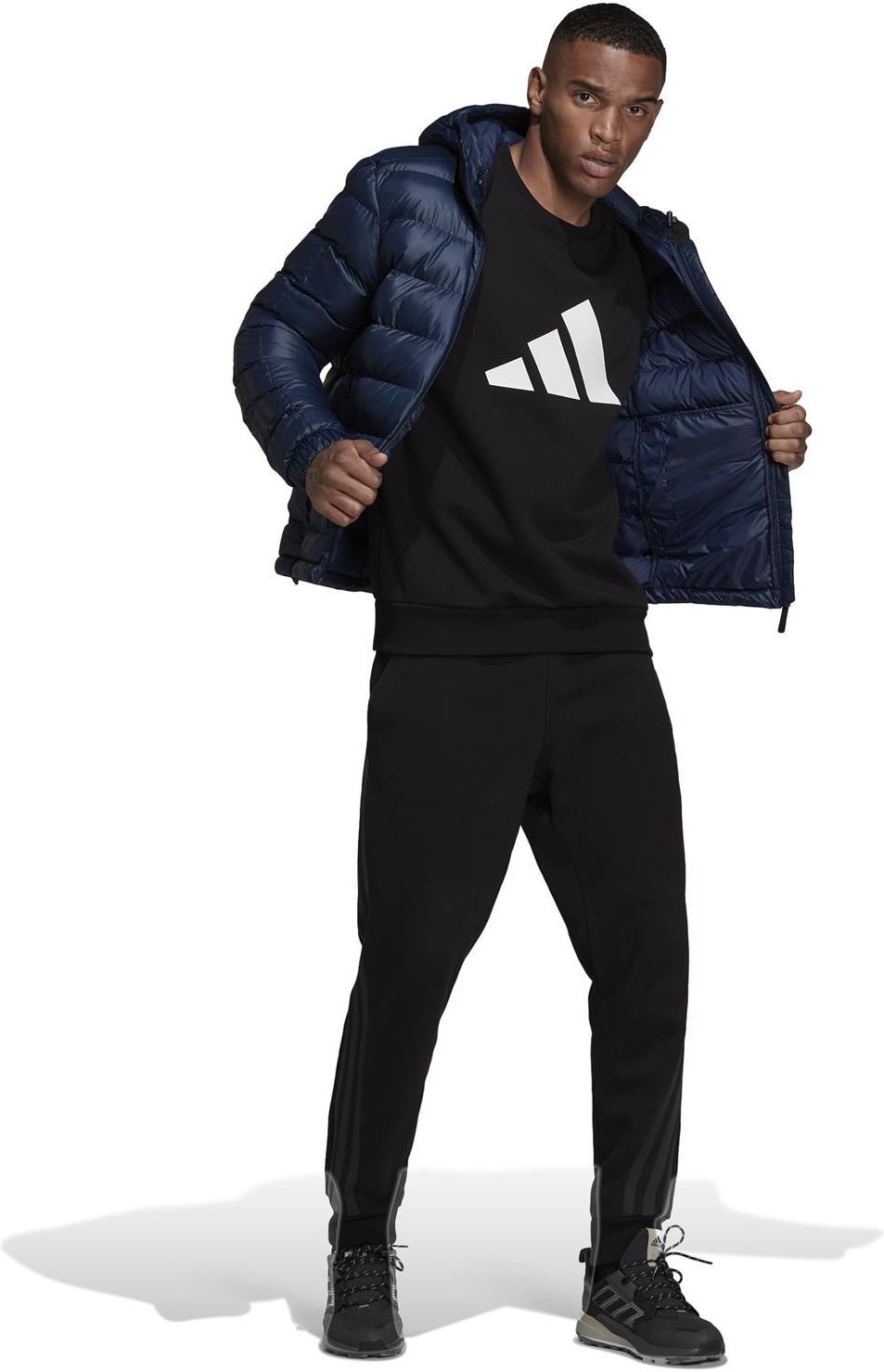 Kurtka z kapturem męska adidas 3-STRIPES SDP granatowa GV5329 - Ceny i ...