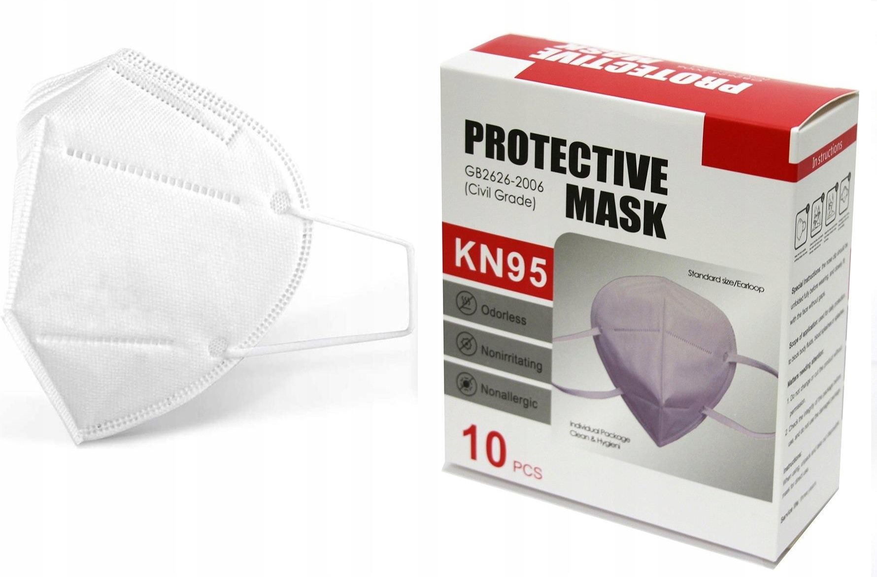 Maska Ochronna Maseczka Maseczki Kn95 N95 25szt. - Ceny i opinie - Ceneo.pl