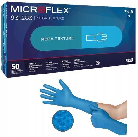 Ansell 93 283 Microflex Rękawice Nitrylowe Grube M - Ceny i opinie - Ceneo.pl