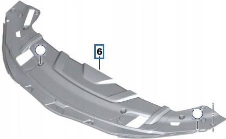 Maska samochodowa Bmw Oe Osłona Górna Pasa Przedniego 7 G11 G12 Lci ...