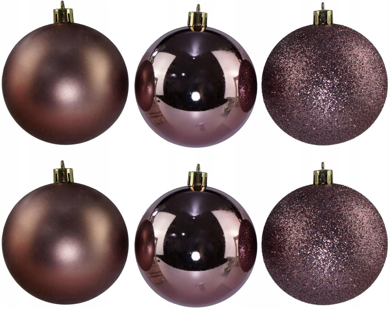 Trend-Deco Bombki Komplet 8 Cm 6 Szt. Pudrowy Róż Nietłukące a8d71557 ...