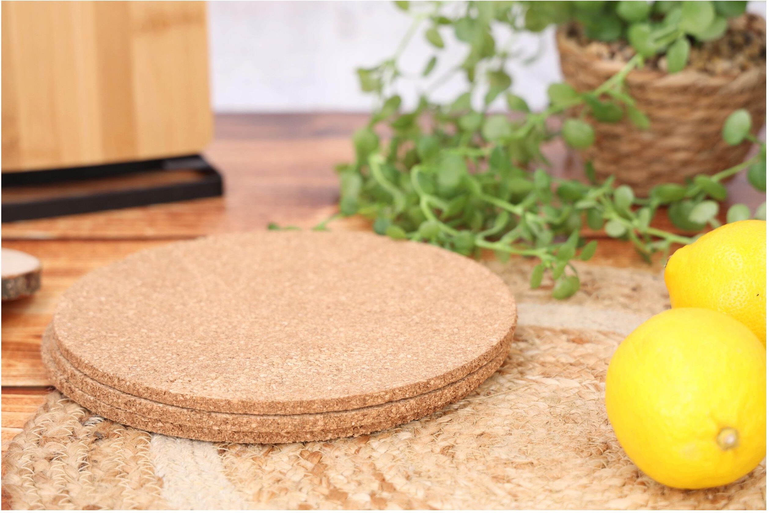 Excellent Houseware Podkładki Korkowe Pod Garnek Okrągłe Na Stół 3 Szt ...