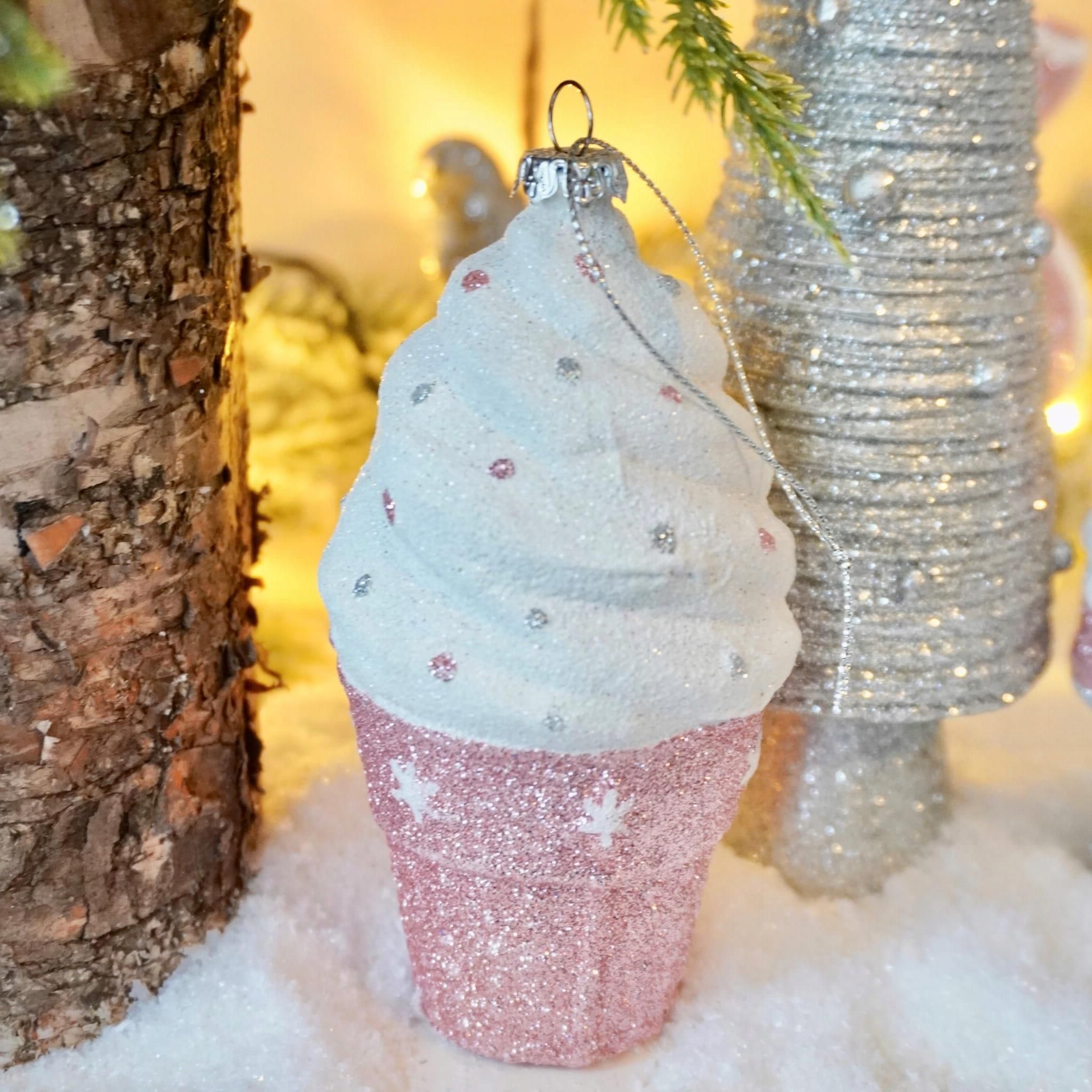 Lux Decorations Zawieszka Bombka Słodycze 4 Sztuki Zestaw Brokat ...