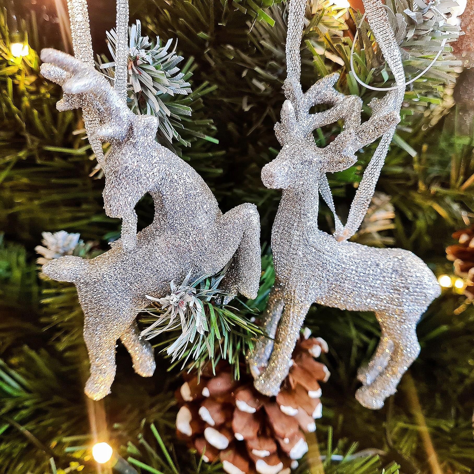 Lux Decorations Zawieszka Bombka Jeleń Srebrny Glamour Zestaw 830feda3 ...