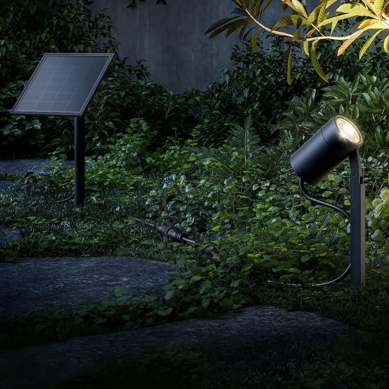 Ip44.De Piek Mini Solar Reflektor Ogrodowy Wbijany Led Z Modułem ...