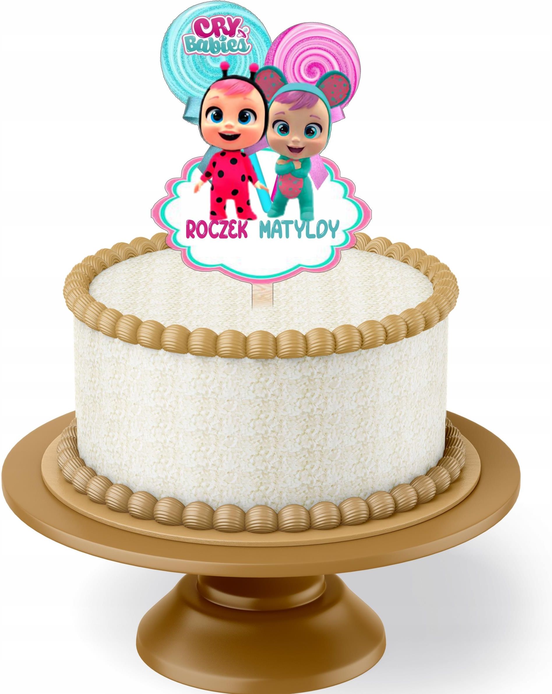 Topper Na Tort Kolorowy Cry Babies Magic+ Imie - Ceny i opinie - Ceneo.pl