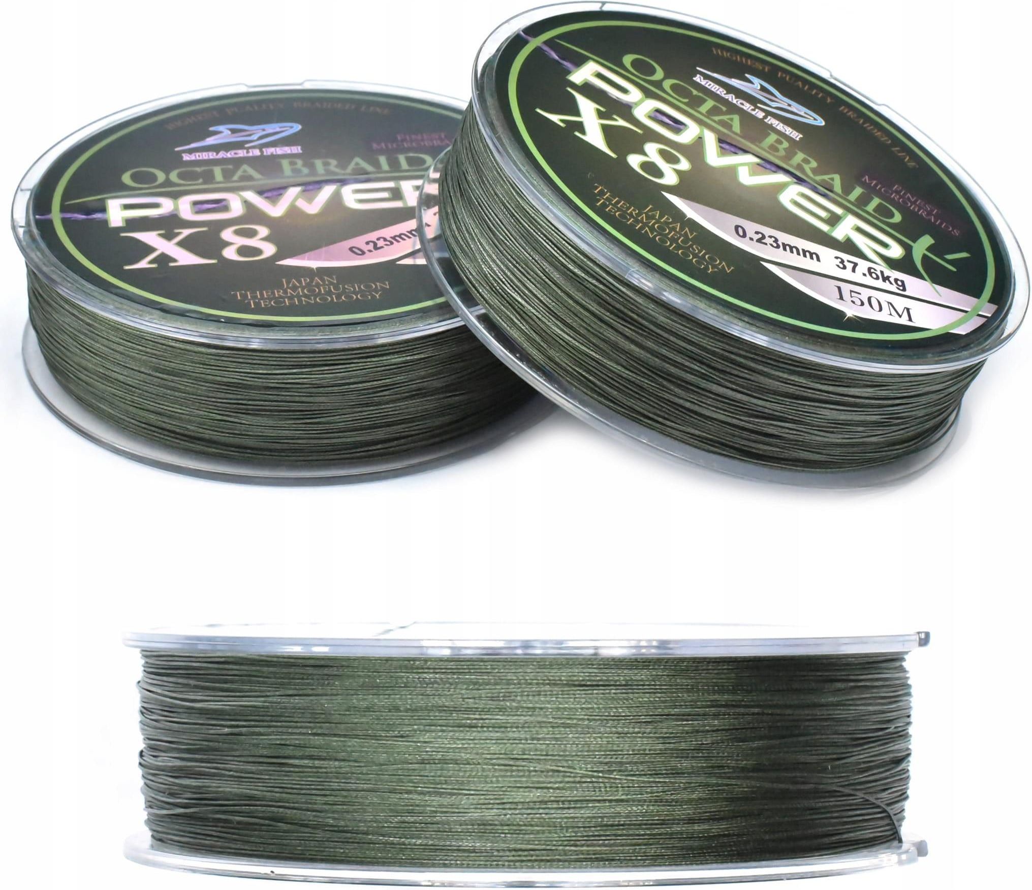 Miracle Fish Plecionka Octa Braid Power X8 Green 0,08Mm 150M 1547192910 - Ceny i opinie - Ceneo.pl