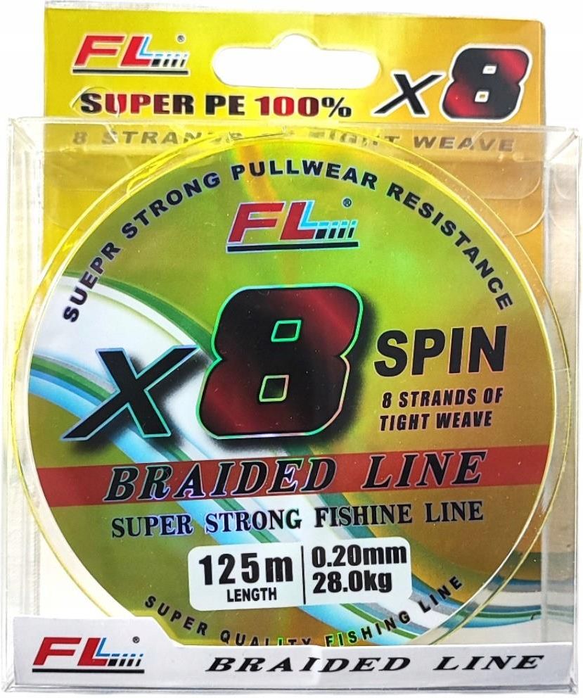Fl Plecionka X8 Braid Line 0,12mm X 125 M Żółta Fluo 1547828814 - Ceny ...