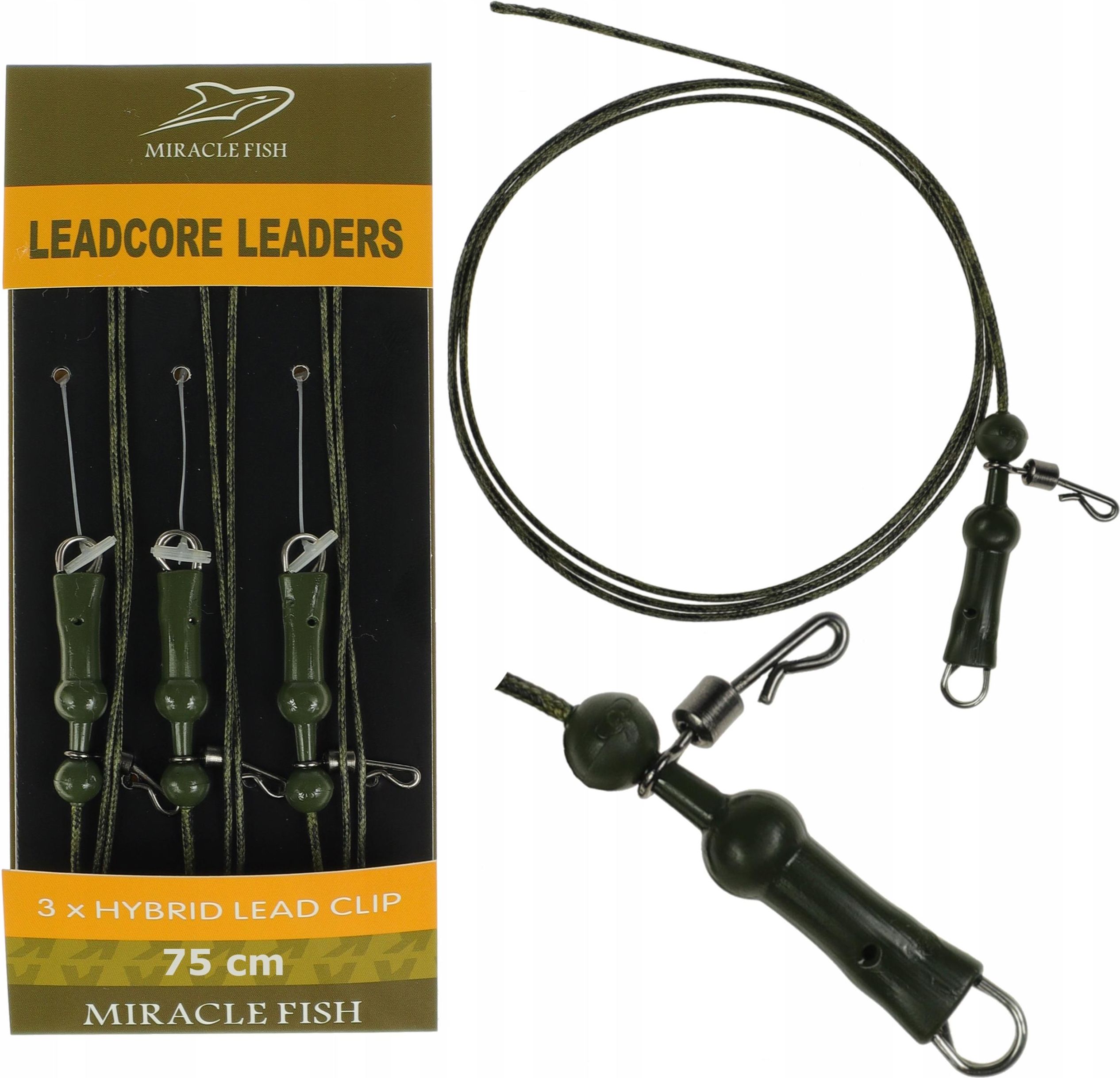Miracle Fish Zestaw Helikopterowy Chod Rig Leadcore 3 Szt 75cm ...